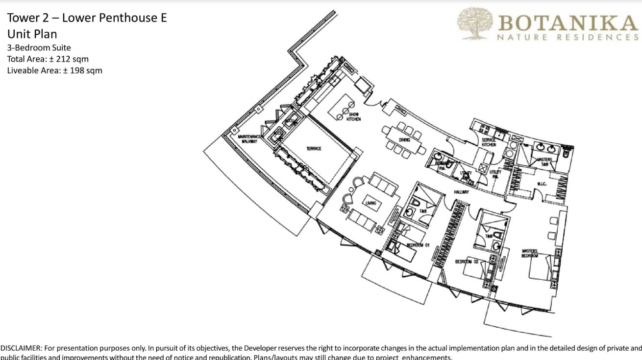 Mid-rise condo Two Botanika - Filigree